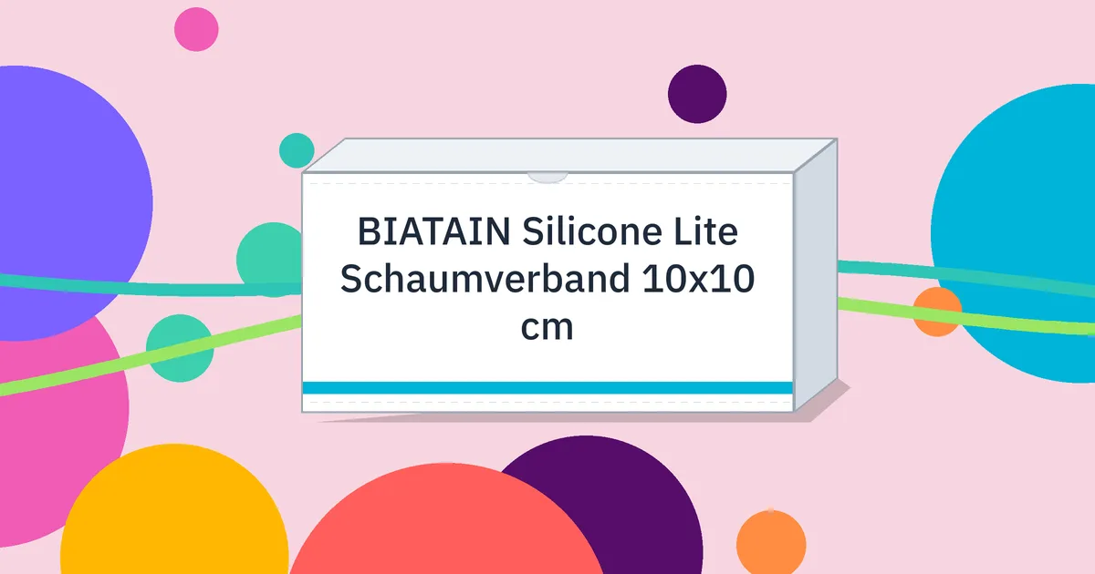 Symbolbild: Packung mit der Aufschrift BIATAIN Silicone Lite Schaumverband 10x10 cm (PZN 16515858) – Verfügbarkeit und Bezug in Apotheken in Frankfurt am Main