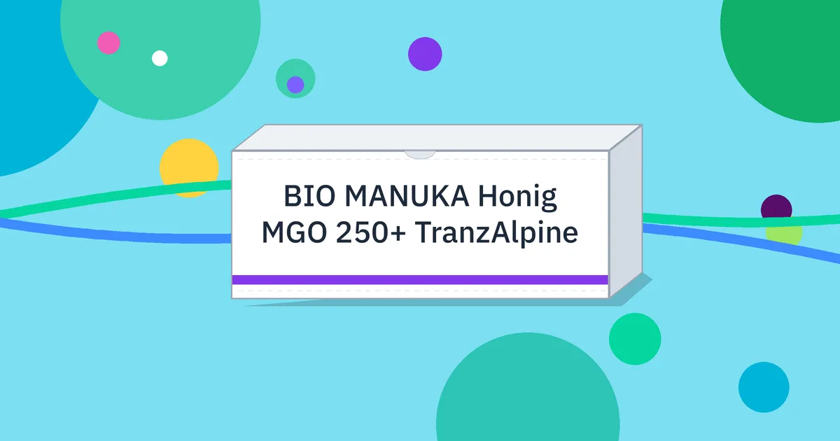 Symbolbild: Packung mit der Aufschrift BIO MANUKA Honig MGO 250+ TranzAlpine (PZN 11532036) – Verfügbarkeit und Bezug in Apotheken in Frankfurt am Main