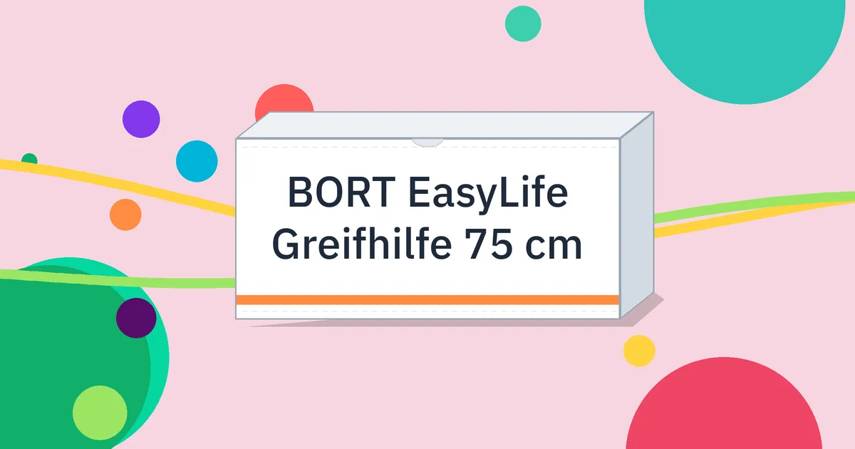 Symbolbild: Packung mit der Aufschrift BORT EasyLife Greifhilfe 75 cm (PZN 00945723) – Verfügbarkeit und Bezug in Apotheken in Frankfurt am Main