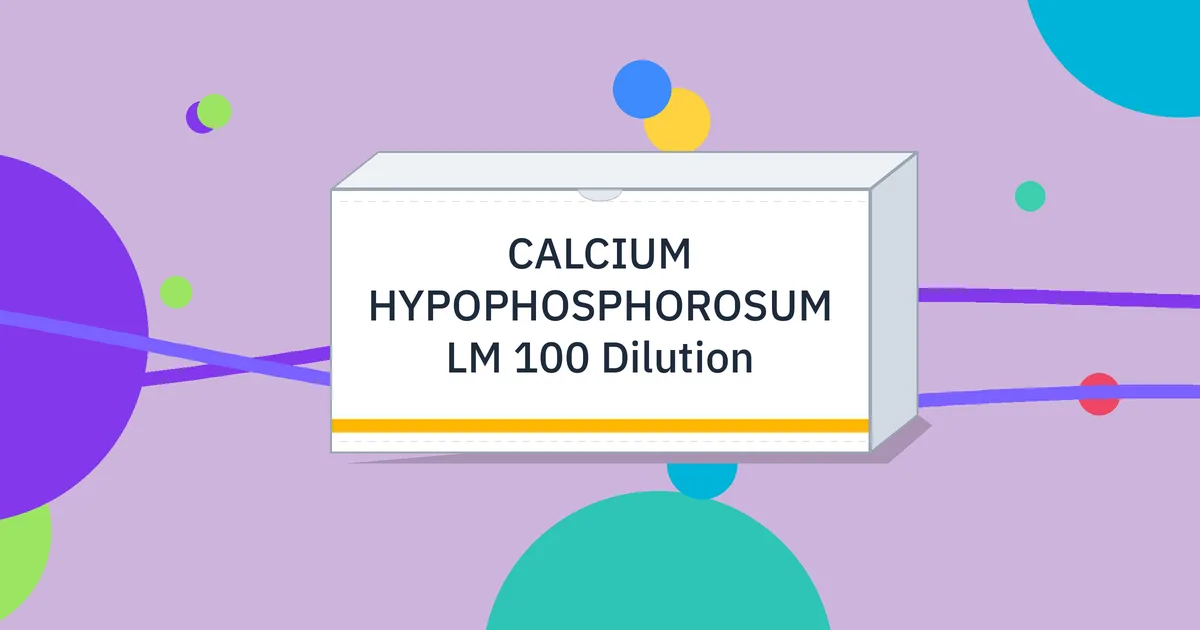 Symbolbild: Packung mit der Aufschrift CALCIUM HYPOPHOSPHOROSUM LM 100 Dilution (PZN 13409110) – Verfügbarkeit und Bezug in Apotheken in Frankfurt am Main