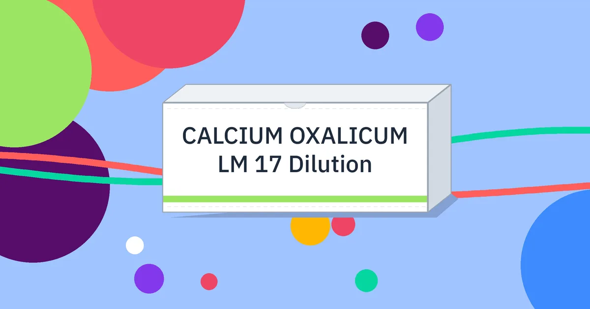 Symbolbild: Packung mit der Aufschrift CALCIUM OXALICUM LM 17 Dilution (PZN 13410277) – Verfügbarkeit und Bezug in Apotheken in Frankfurt am Main