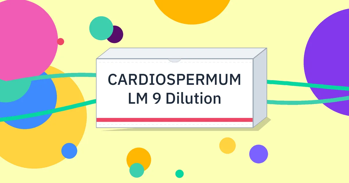 Symbolbild: Packung mit der Aufschrift CARDIOSPERMUM LM 9 Dilution (PZN 12810282) – Verfügbarkeit und Bezug in Apotheken in Frankfurt am Main