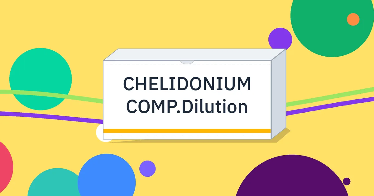 Symbolbild: Packung mit der Aufschrift CHELIDONIUM COMP.Dilution (PZN 08915816) – Verfügbarkeit und Bezug in Apotheken in Frankfurt am Main