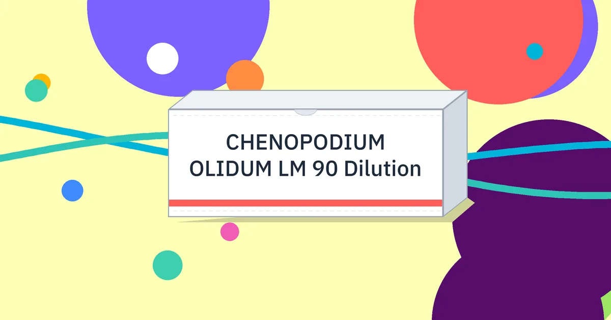 Symbolbild: Packung mit der Aufschrift CHENOPODIUM OLIDUM LM 90 Dilution (PZN 13441591) – Verfügbarkeit und Bezug in Apotheken in Frankfurt am Main