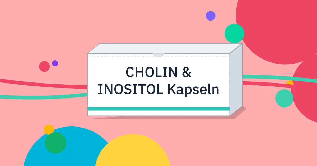 Symbolbild: Packung mit der Aufschrift CHOLIN & INOSITOL Kapseln (PZN 17193262) – Verfügbarkeit und Bezug in Apotheken in Frankfurt am Main