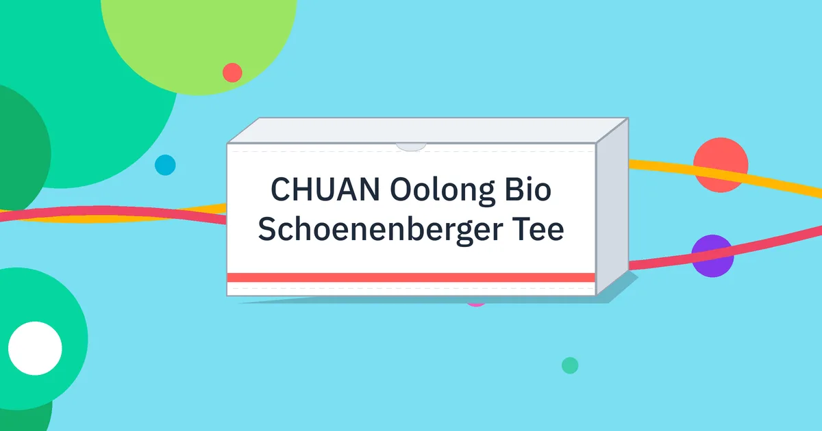 Symbolbild: Packung mit der Aufschrift CHUAN Oolong Bio Schoenenberger Tee (PZN 18138294) – Verfügbarkeit und Bezug in Apotheken in Frankfurt am Main