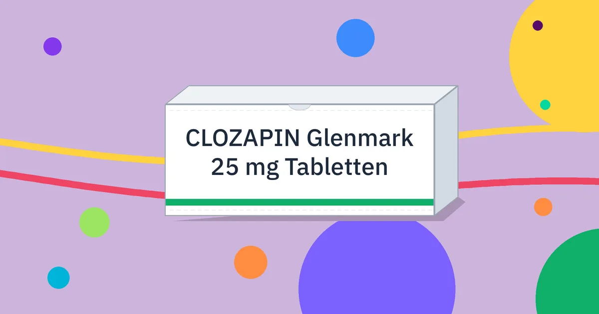 Symbolbild: Packung mit der Aufschrift CLOZAPIN Glenmark 25 mg Tabletten (PZN 11532409) – Verfügbarkeit und Bezug in Apotheken in Frankfurt am Main