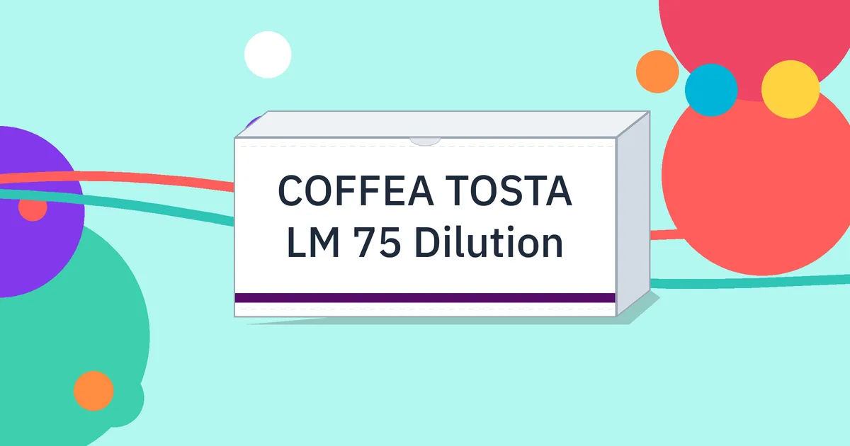 Symbolbild: Packung mit der Aufschrift COFFEA TOSTA LM 75 Dilution (PZN 12831574) – Verfügbarkeit und Bezug in Apotheken in Frankfurt am Main
