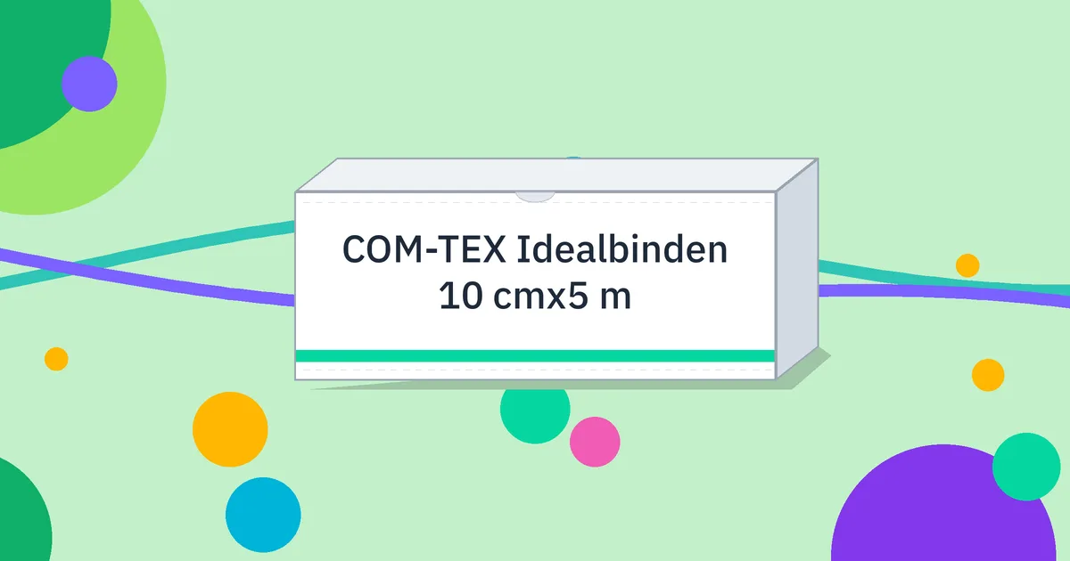 Symbolbild: Packung mit der Aufschrift COM-TEX Idealbinden 10 cmx5 m (PZN 17151068) – Verfügbarkeit und Bezug in Apotheken in Frankfurt am Main