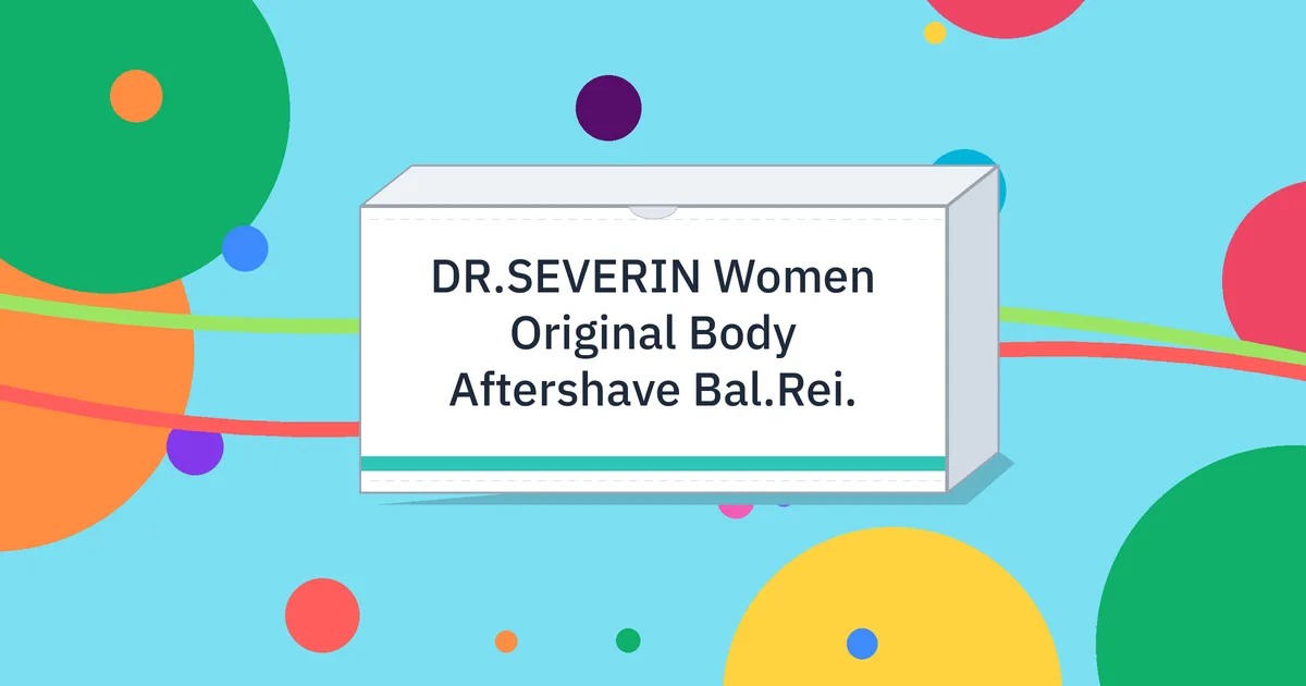 Symbolbild: Packung mit der Aufschrift DR.SEVERIN Women Original Body Aftershave Bal.Rei. (PZN 13888085) – Verfügbarkeit und Bezug in Apotheken in Frankfurt am Main