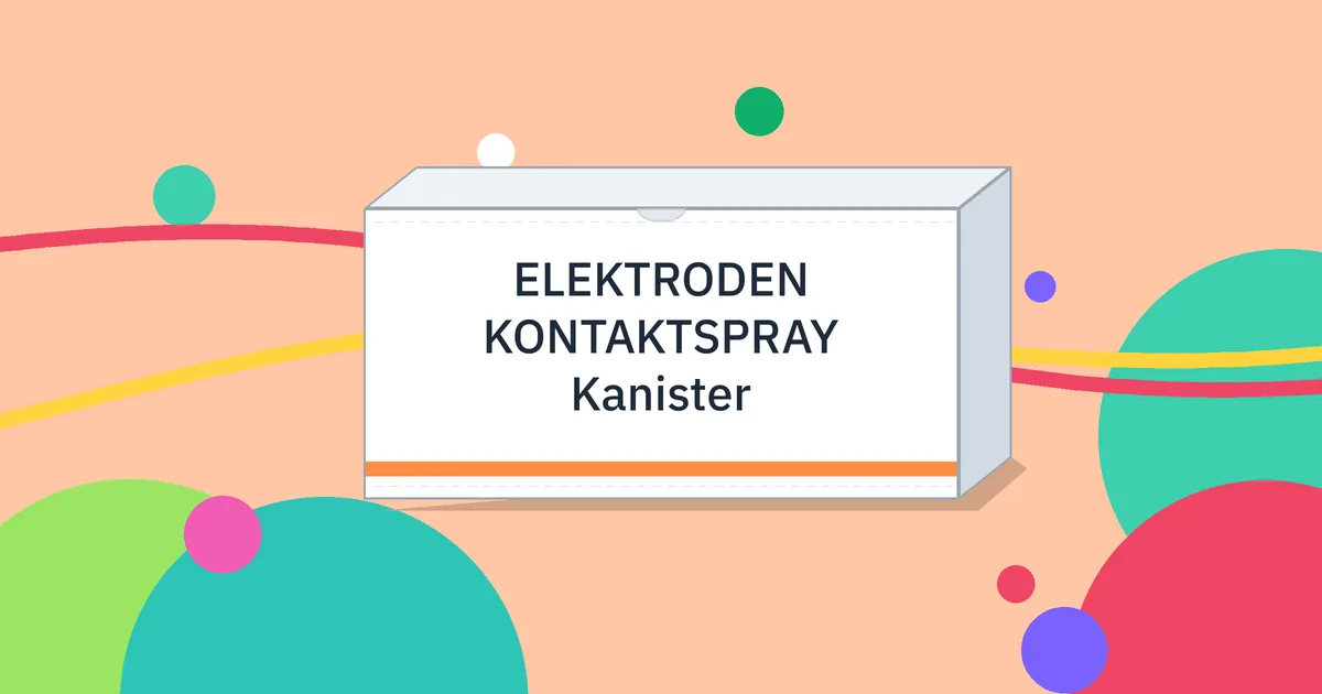 Symbolbild: Packung mit der Aufschrift ELEKTRODEN KONTAKTSPRAY Kanister (PZN 19549131) – Verfügbarkeit und Bezug in Apotheken in Frankfurt am Main