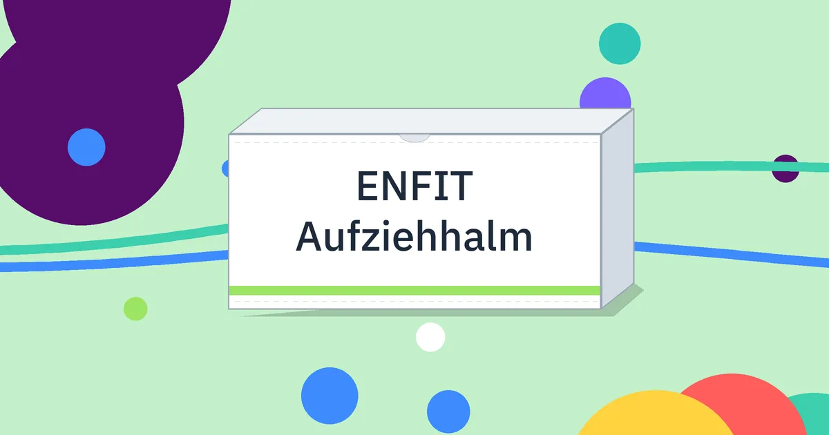Symbolbild: Packung mit der Aufschrift ENFIT Aufziehhalm (PZN 11289759) – Verfügbarkeit und Bezug in Apotheken in Frankfurt am Main
