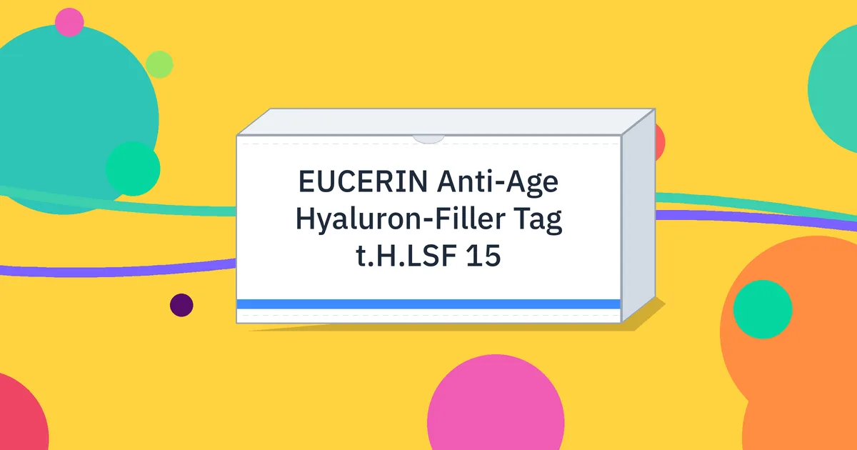 Symbolbild: Packung mit der Aufschrift EUCERIN Anti-Age Hyaluron-Filler Tag t.H.LSF 15 (PZN 07608420) – Verfügbarkeit und Bezug in Apotheken in Frankfurt am Main