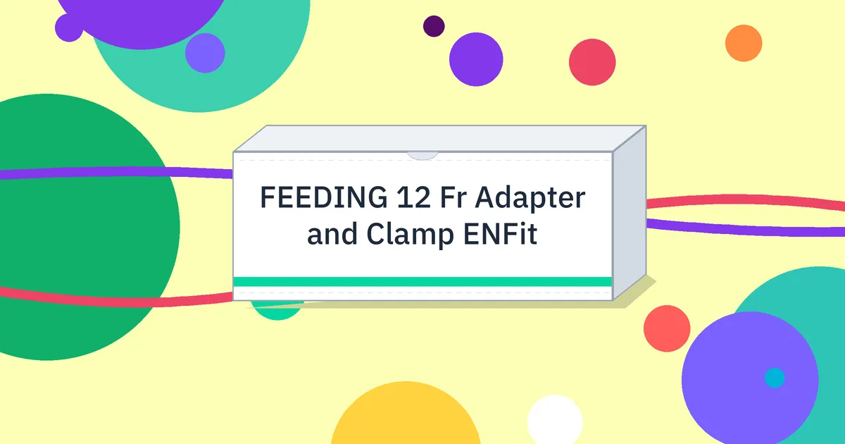 Symbolbild: Packung mit der Aufschrift FEEDING 12 Fr Adapter and Clamp ENFit (PZN 20305227) – Verfügbarkeit und Bezug in Apotheken in Frankfurt am Main