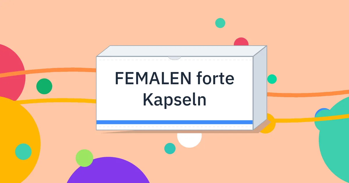 Symbolbild: Packung mit der Aufschrift FEMALEN forte Kapseln (PZN 19267728) – Verfügbarkeit und Bezug in Apotheken in Frankfurt am Main