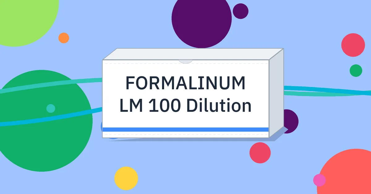 Symbolbild: Packung mit der Aufschrift FORMALINUM LM 100 Dilution (PZN 12873880) – Verfügbarkeit und Bezug in Apotheken in Frankfurt am Main