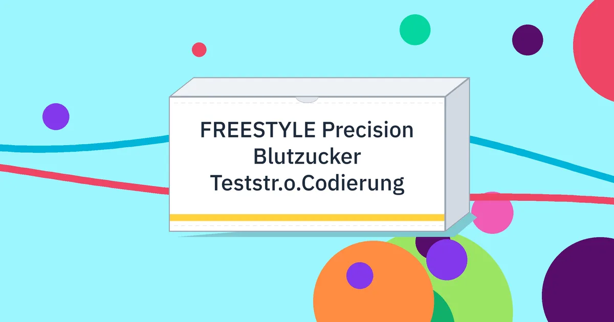 Symbolbild: Packung mit der Aufschrift FREESTYLE Precision Blutzucker Teststr.o.Codierung (PZN 16625185) – Verfügbarkeit und Bezug in Apotheken in Frankfurt am Main