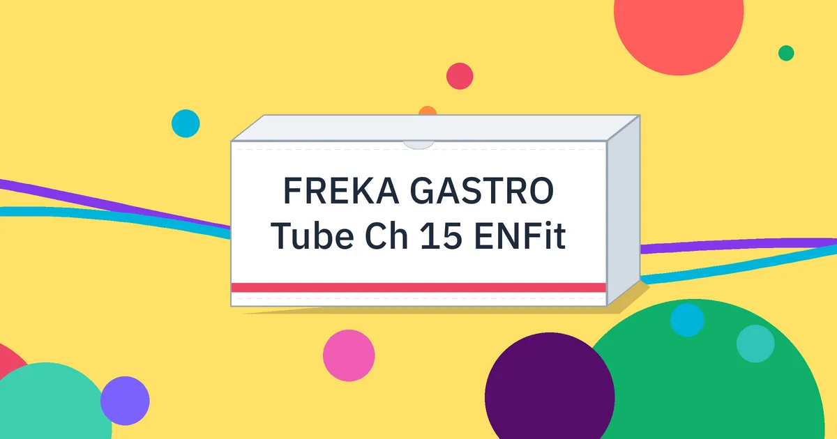 Symbolbild: Packung mit der Aufschrift FREKA GASTRO Tube Ch 15 ENFit (PZN 11345601) – Verfügbarkeit und Bezug in Apotheken in Frankfurt am Main
