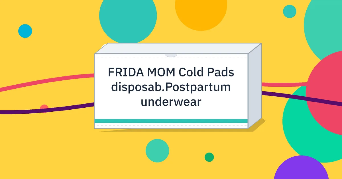 Symbolbild: Packung mit der Aufschrift FRIDA MOM Cold Pads disposab.Postpartum underwear (PZN 19140815) – Verfügbarkeit und Bezug in Apotheken in Frankfurt am Main