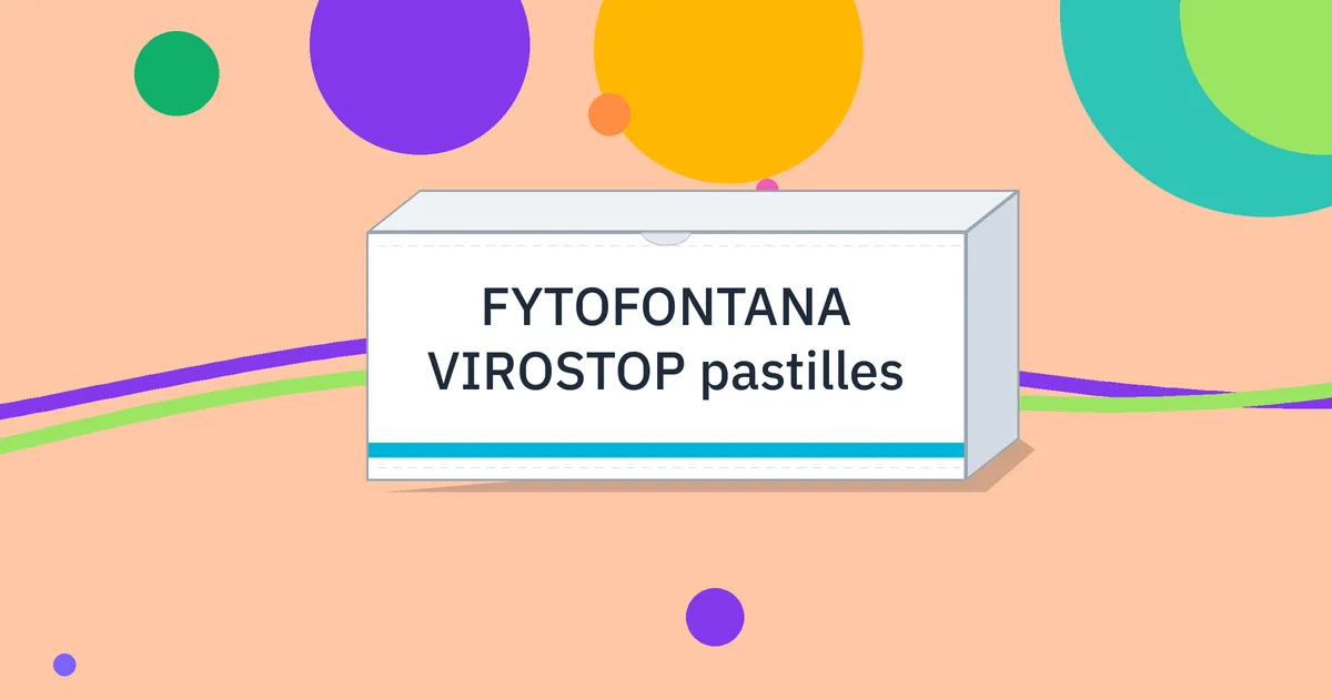 Symbolbild: Packung mit der Aufschrift FYTOFONTANA VIROSTOP pastilles (PZN 18001632) – Verfügbarkeit und Bezug in Apotheken in Frankfurt am Main