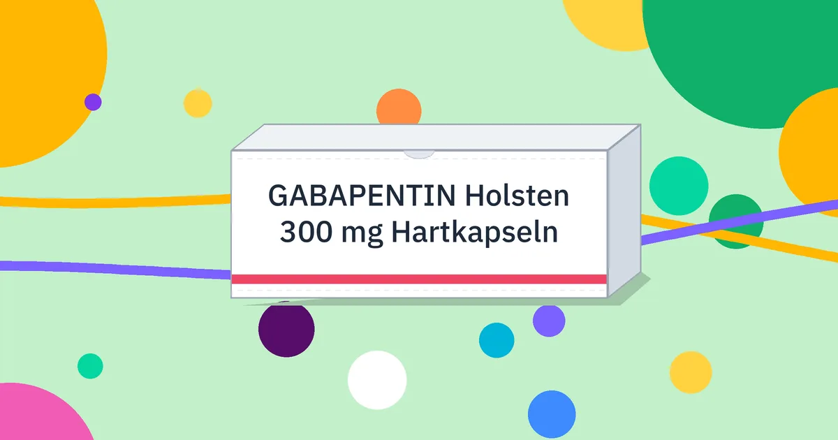 Symbolbild: Packung mit der Aufschrift GABAPENTIN Holsten 300 mg Hartkapseln (PZN 13248173) – Verfügbarkeit und Bezug in Apotheken in Frankfurt am Main