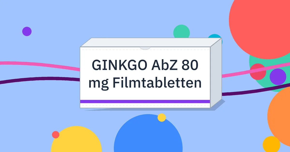 Symbolbild: Packung mit der Aufschrift GINKGO AbZ 80 mg Filmtabletten (PZN 14164768) – Verfügbarkeit und Bezug in Apotheken in Frankfurt am Main