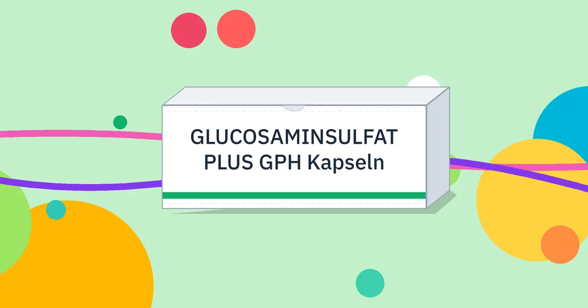 Symbolbild: Packung mit der Aufschrift GLUCOSAMINSULFAT PLUS GPH Kapseln (PZN 09749219) – Verfügbarkeit und Bezug in Apotheken in Frankfurt am Main