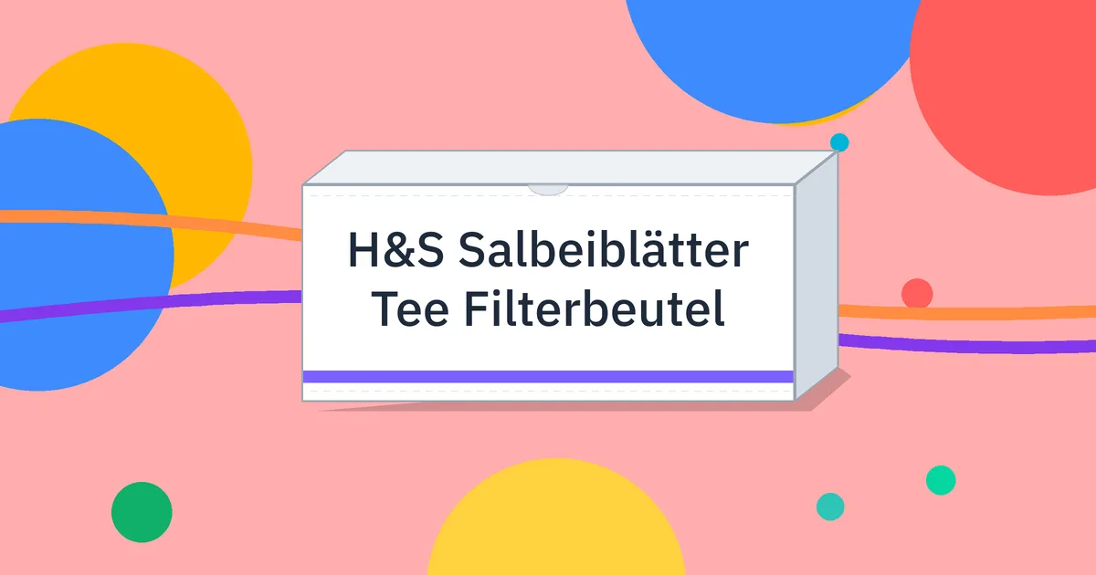 Symbolbild: Packung mit der Aufschrift H&S Salbeiblätter Tee Filterbeutel (PZN 02286064) – Verfügbarkeit und Bezug in Apotheken in Frankfurt am Main