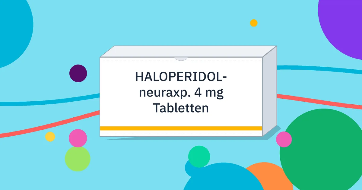 Symbolbild: Packung mit der Aufschrift HALOPERIDOL-neuraxp. 4 mg Tabletten (PZN 03479262) – Verfügbarkeit und Bezug in Apotheken in Frankfurt am Main