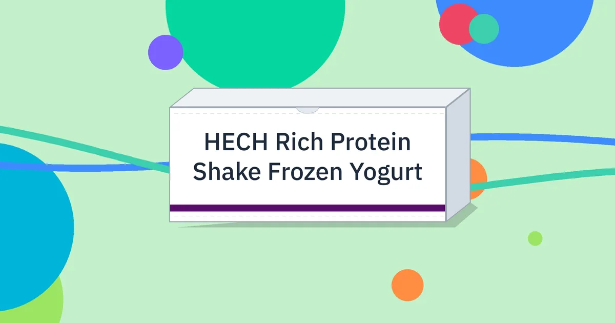 Symbolbild: Packung mit der Aufschrift HECH Rich Protein Shake Frozen Yogurt (PZN 10022037) – Verfügbarkeit und Bezug in Apotheken in Frankfurt am Main