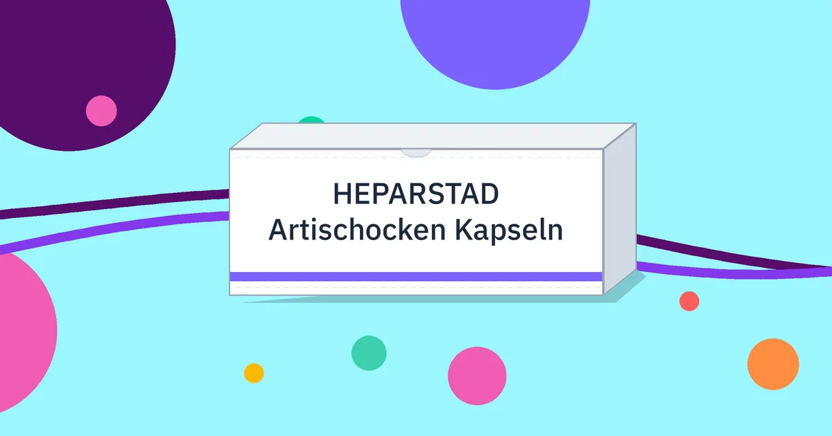 Symbolbild: Packung mit der Aufschrift HEPARSTAD Artischocken Kapseln (PZN 00449243) – Verfügbarkeit und Bezug in Apotheken in Frankfurt am Main