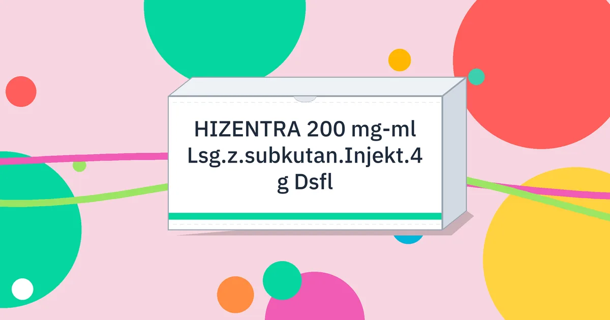 Symbolbild: Packung mit der Aufschrift HIZENTRA 200 mg-ml Lsg.z.subkutan.Injekt.4 g Dsfl (PZN 12550467) – Verfügbarkeit und Bezug in Apotheken in Frankfurt am Main