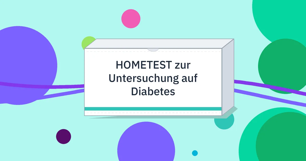 Symbolbild: Packung mit der Aufschrift HOMETEST zur Untersuchung auf Diabetes (PZN 01833647) – Verfügbarkeit und Bezug in Apotheken in Frankfurt am Main