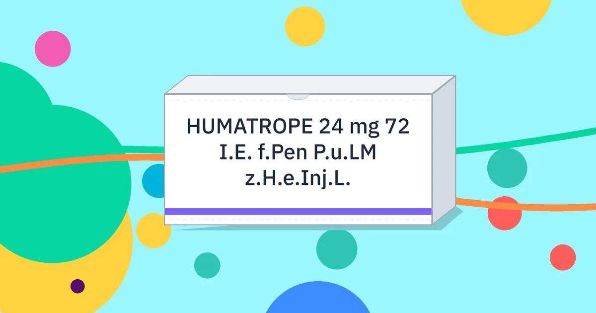 Symbolbild: Packung mit der Aufschrift HUMATROPE 24 mg 72 I.E. f.Pen P.u.LM z.H.e.Inj.L. (PZN 17635346) – Verfügbarkeit und Bezug in Apotheken in Frankfurt am Main