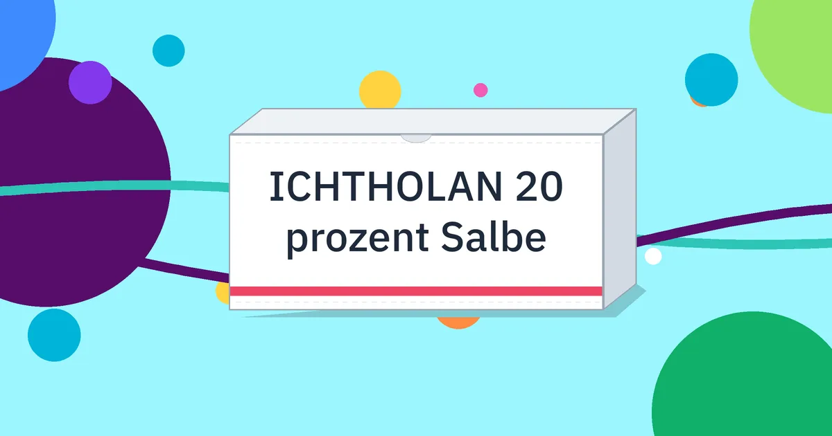 Symbolbild: Packung mit der Aufschrift ICHTHOLAN 20 prozent Salbe (PZN 04643605) – Verfügbarkeit und Bezug in Apotheken in Frankfurt am Main