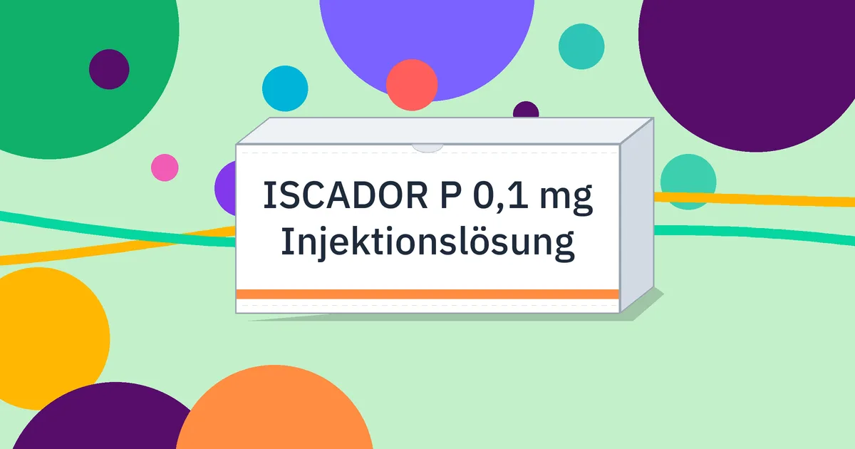 Symbolbild: Packung mit der Aufschrift ISCADOR P 0,1 mg Injektionslösung (PZN 20141079) – Verfügbarkeit und Bezug in Apotheken in Frankfurt am Main