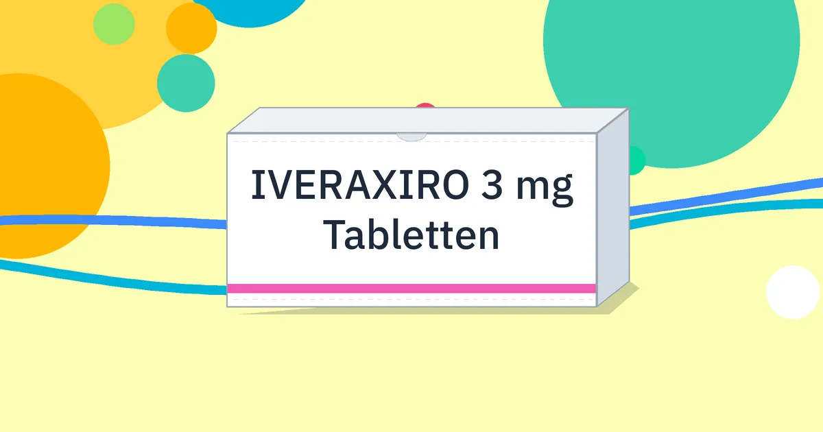 Symbolbild: Packung mit der Aufschrift IVERAXIRO 3 mg Tabletten (PZN 19994894) – Verfügbarkeit und Bezug in Apotheken in Frankfurt am Main