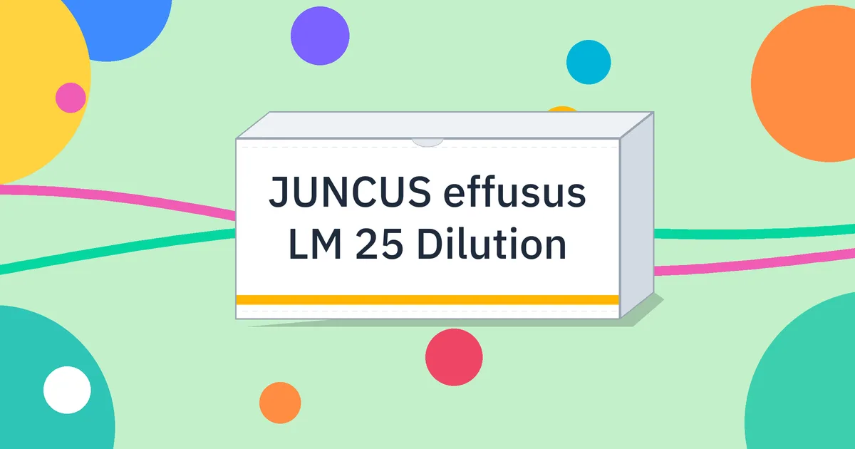 Symbolbild: Packung mit der Aufschrift JUNCUS effusus LM 25 Dilution (PZN 13564336) – Verfügbarkeit und Bezug in Apotheken in Frankfurt am Main