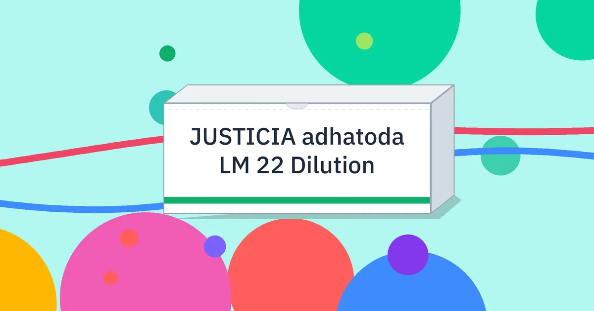 Symbolbild: Packung mit der Aufschrift JUSTICIA adhatoda LM 22 Dilution (PZN 13565672) – Verfügbarkeit und Bezug in Apotheken in Frankfurt am Main