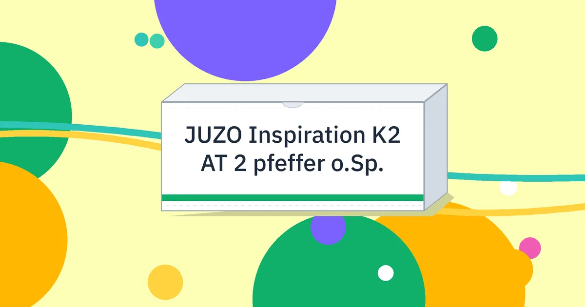 Symbolbild: Packung mit der Aufschrift JUZO Inspiration K2 AT 2 pfeffer o.Sp. (PZN 14926209) – Verfügbarkeit und Bezug in Apotheken in Frankfurt am Main