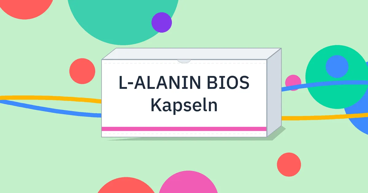 Symbolbild: Packung mit der Aufschrift L-ALANIN BIOS Kapseln (PZN 04610965) – Verfügbarkeit und Bezug in Apotheken in Frankfurt am Main