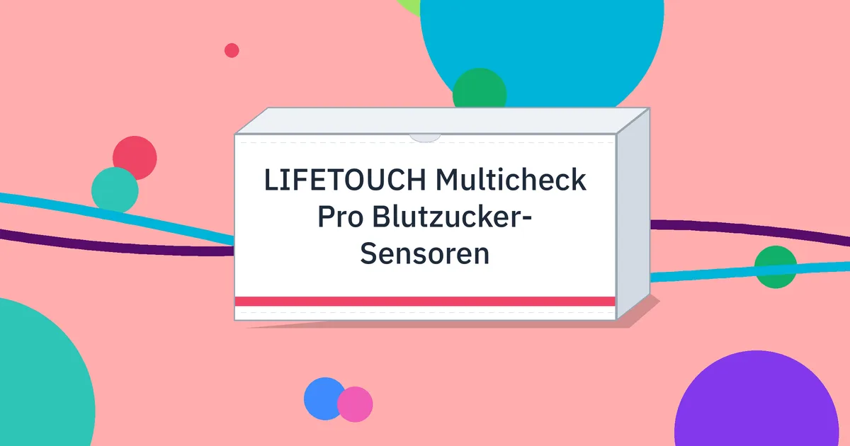 Symbolbild: Packung mit der Aufschrift LIFETOUCH Multicheck Pro Blutzucker-Sensoren (PZN 11304358) – Verfügbarkeit und Bezug in Apotheken in Frankfurt am Main