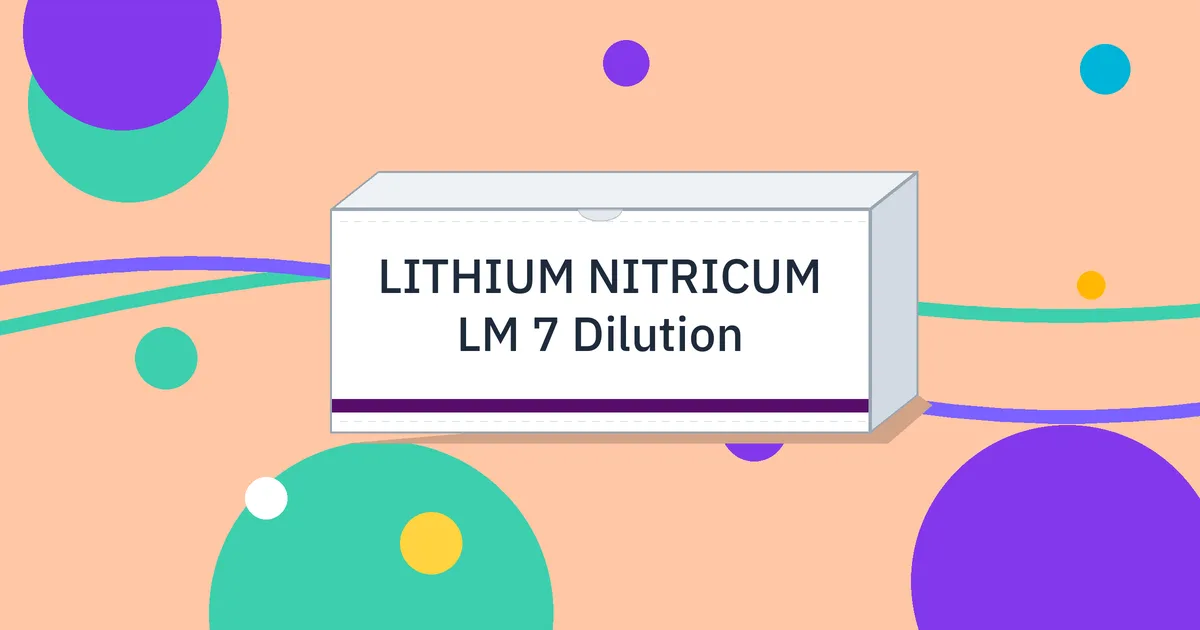 Symbolbild: Packung mit der Aufschrift LITHIUM NITRICUM LM 7 Dilution (PZN 12932401) – Verfügbarkeit und Bezug in Apotheken in Frankfurt am Main