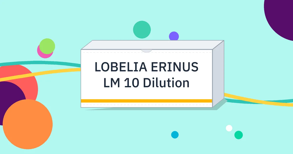 Symbolbild: Packung mit der Aufschrift LOBELIA ERINUS LM 10 Dilution (PZN 13533330) – Verfügbarkeit und Bezug in Apotheken in Frankfurt am Main