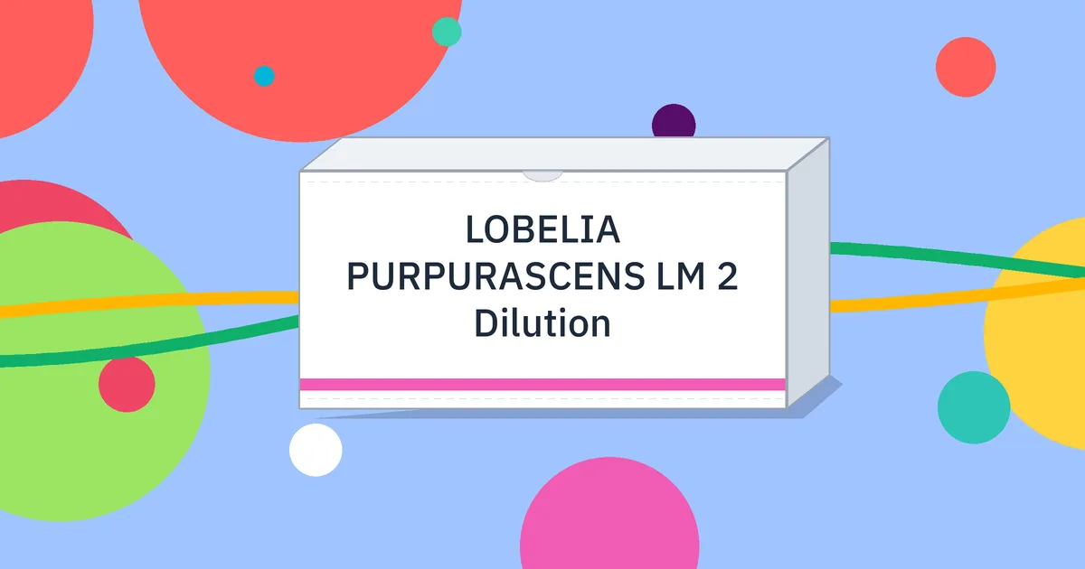 Symbolbild: Packung mit der Aufschrift LOBELIA PURPURASCENS LM 2 Dilution (PZN 13534192) – Verfügbarkeit und Bezug in Apotheken in Frankfurt am Main