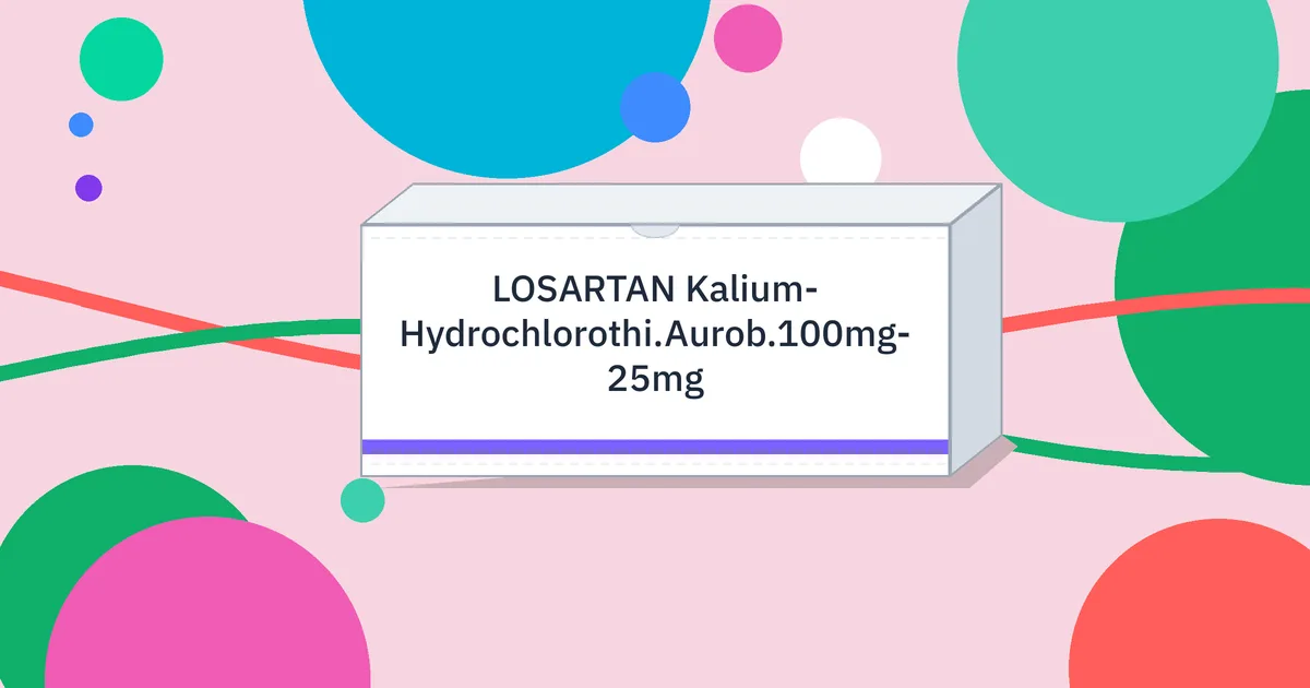 Symbolbild: Packung mit der Aufschrift LOSARTAN Kalium-Hydrochlorothi.Aurob.100mg-25mg (PZN 09749952) – Verfügbarkeit und Bezug in Apotheken in Frankfurt am Main