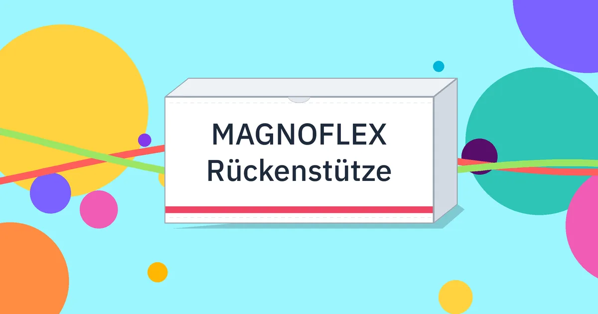 Symbolbild: Packung mit der Aufschrift MAGNOFLEX Rückenstütze (PZN 01277175) – Verfügbarkeit und Bezug in Apotheken in Frankfurt am Main