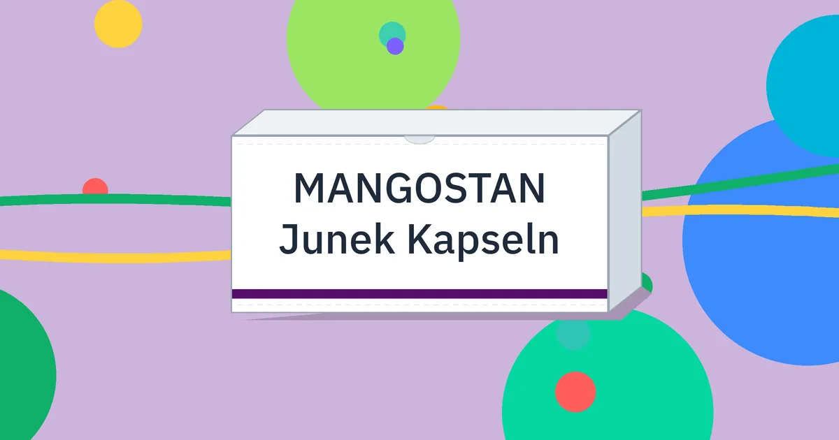 Symbolbild: Packung mit der Aufschrift MANGOSTAN Junek Kapseln (PZN 10230540) – Verfügbarkeit und Bezug in Apotheken in Frankfurt am Main
