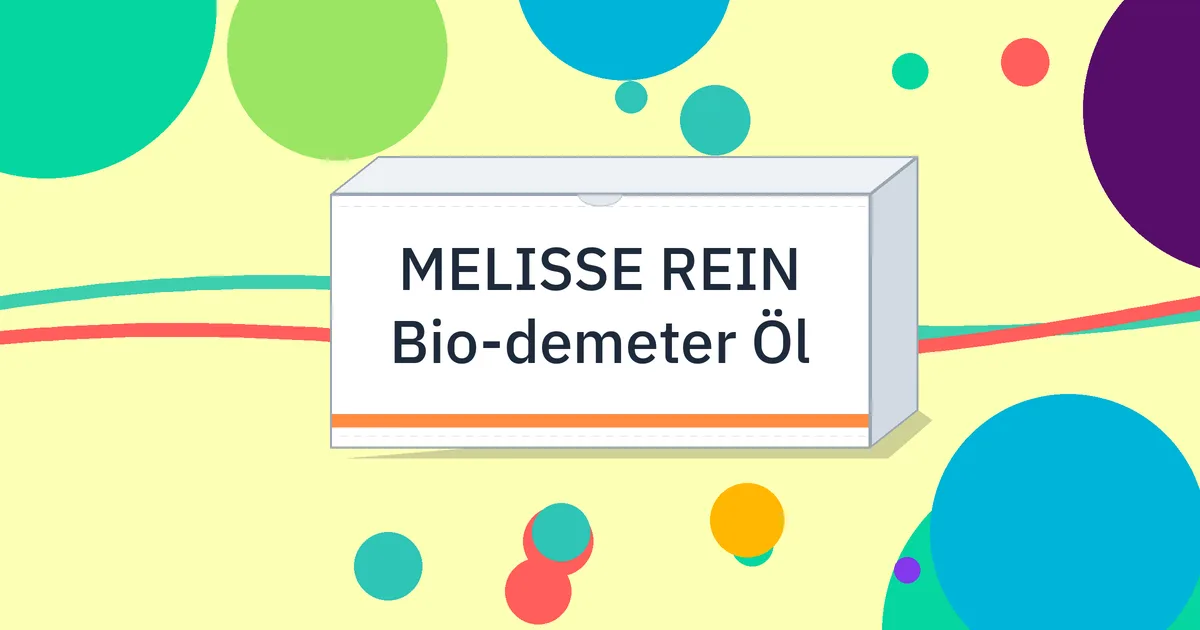 Symbolbild: Packung mit der Aufschrift MELISSE REIN Bio-demeter Öl (PZN 16660193) – Verfügbarkeit und Bezug in Apotheken in Frankfurt am Main
