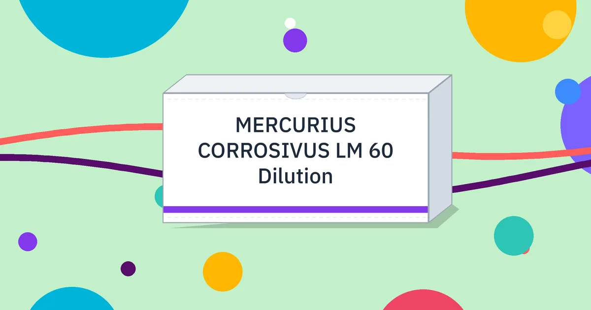 Symbolbild: Packung mit der Aufschrift MERCURIUS CORROSIVUS LM 60 Dilution (PZN 12950190) – Verfügbarkeit und Bezug in Apotheken in Frankfurt am Main